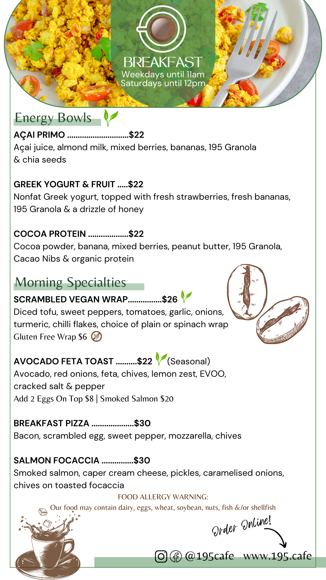 Breakfast – Welcome | Café 195 & Bistro